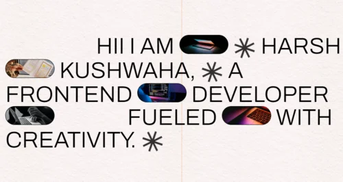 Harsh Kushwaha | Frontend Web Developer, Hire me!